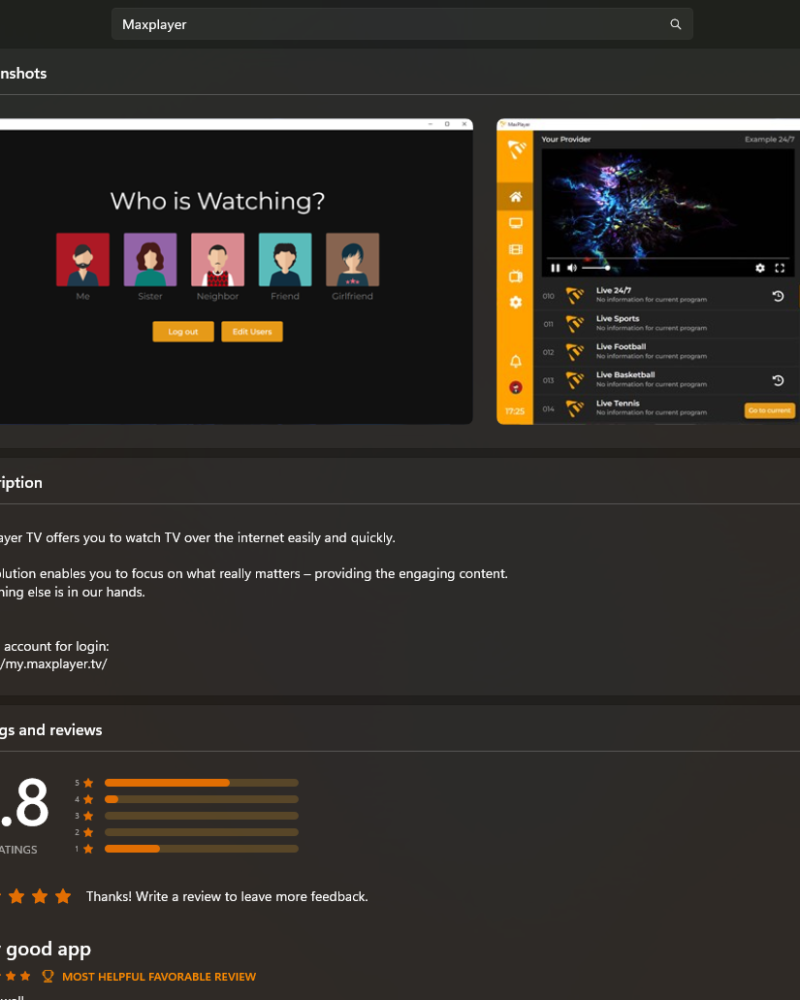 MaxPlayer for Windows on Microsoft Store – Max Player